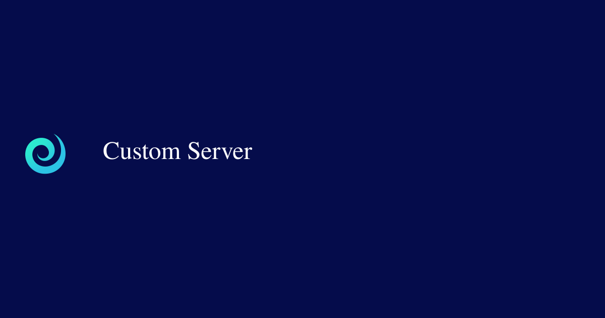 Building Your Application / Configuring / Custom Server | Brisa Building Your Application / Configuring / Custom Server | Brisa